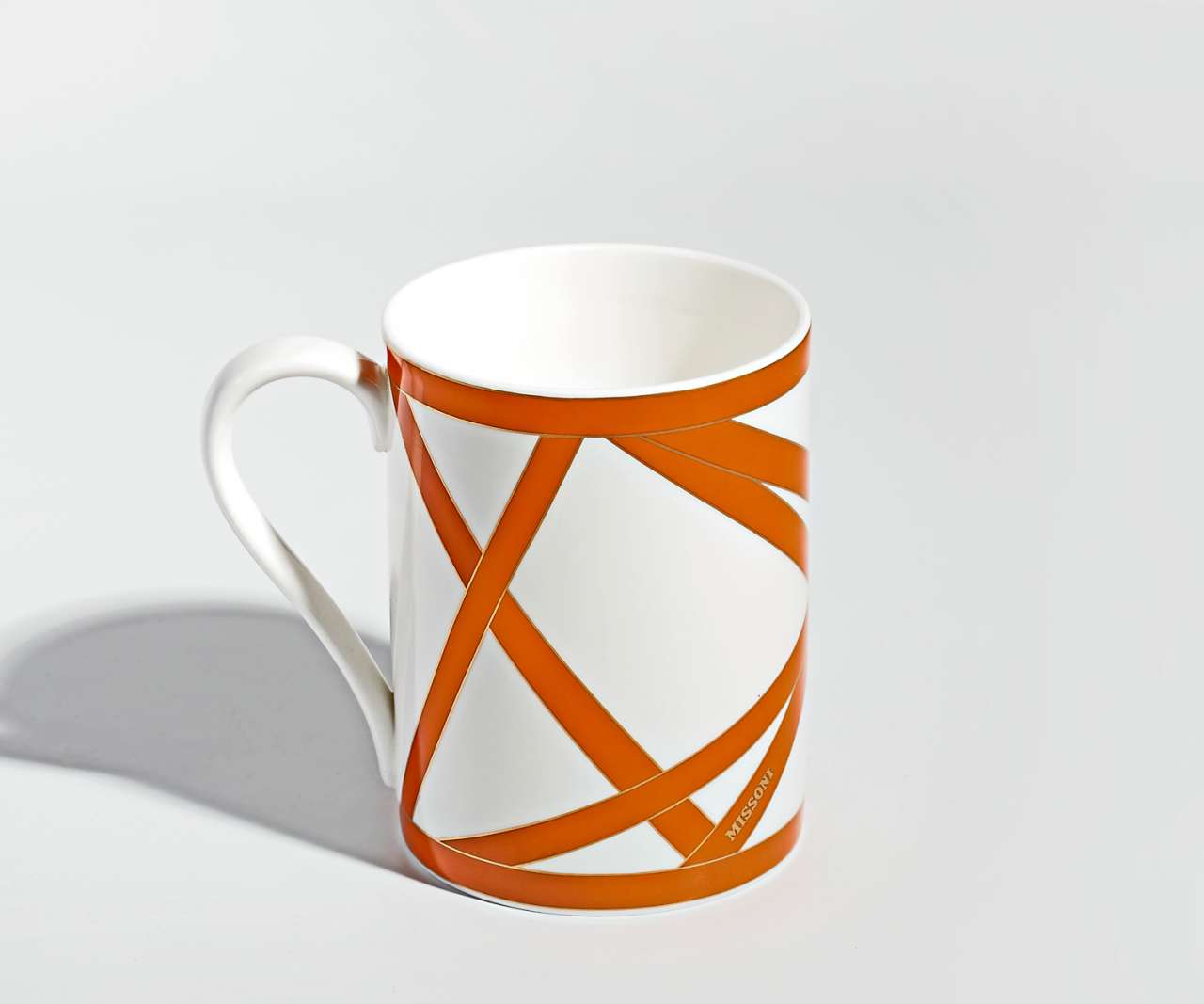 Missoni NASTRI orange Handle Mug Porcelain