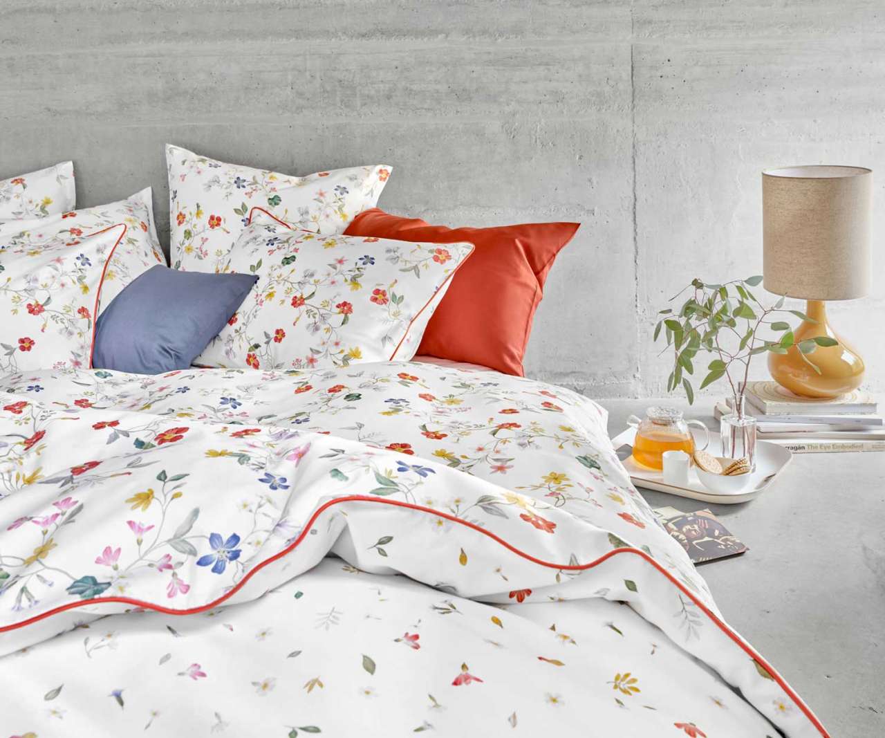 Schlossberg ELIN BLANC bed linen of finest satin - order online now at Marc Leopold